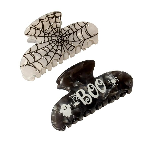 Accessories | Halloween Hair Claw Clips Spider Web Hair Clip Cute ...